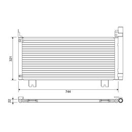 Valeo Kondensator, Klimaanlage 822651 f&uuml;r LEXUS