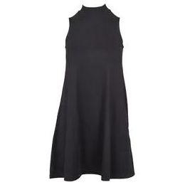 Shirtkleid Urban Classics "Urban Classics Damen Ladies A-Line Turtleneck Dress", Damen, Gr. 5XL, US-Gr&ouml;&szlig;en, schwarz, 92% Polyester, 8% Elasthan, unifarben, slim fit, Rundhals, Kleider Shirtkleid