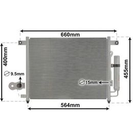 Van Wezel Kondensator, Klimaanlage 81005049 f&uuml;r CHEVROLET DAEWOO