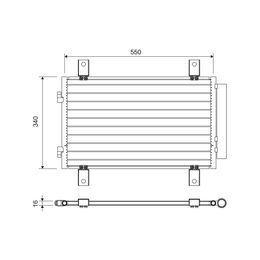 Valeo Kondensator, Klimaanlage 814081 f&uuml;r Fiat Peugeot