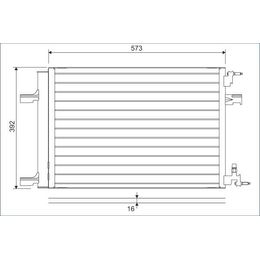 Valeo Kondensator, Klimaanlage 814201 f&uuml;r Opel Vaughall BUICK (SGM) CHEVROLET