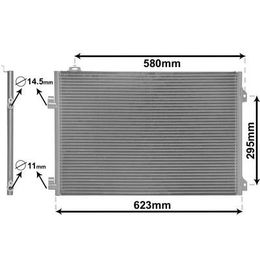 Van Wezel Kondensator, Klimaanlage 43005347 f&uuml;r RENAULT