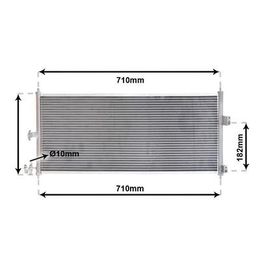 Van Wezel Kondensator, Klimaanlage 13005270 f&uuml;r NISSAN