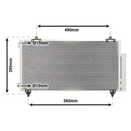 Van Wezel Kondensator, Klimaanlage 53005381 f&uuml;r TOYOTA