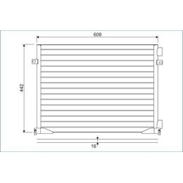 Valeo Kondensator, Klimaanlage 817577 f&uuml;r Opel Vaughall NISSAN RENAULT
