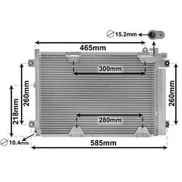Van Wezel Kondensator, Klimaanlage 52005075 f&uuml;r Suzuki
