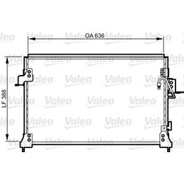 Valeo Kondensator, Klimaanlage 818025 f&uuml;r LAND ROVER