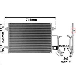 Van Wezel Kondensator, Klimaanlage 03005116 f&uuml;r VW Audi