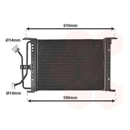 Van Wezel Kondensator, Klimaanlage 18005258 f&uuml;r Ford MAZDA