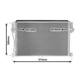 Van Wezel Kondensator, Klimaanlage 59005077 f&uuml;r Volvo