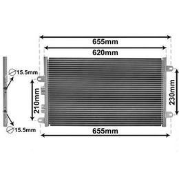 Van Wezel Kondensator, Klimaanlage 01005077 f&uuml;r ALFA ROMEO