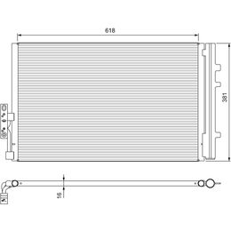 Valeo Kondensator, Klimaanlage 814386 f&uuml;r BMW