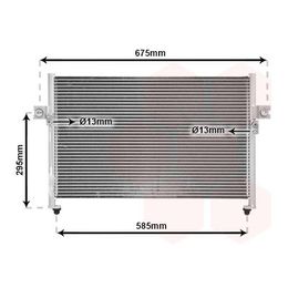 Van Wezel Kondensator, Klimaanlage 82005058 f&uuml;r HYUNDAI