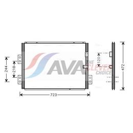 AVA QUALITY COOLING Kondensator, Klimaanlage to5277 f&uuml;r TOYOTA