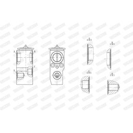 WALKER Expansionsventil, Klimaanlage wex00068 f&uuml;r MERCEDES-BENZ