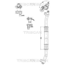 TRISCAN Hochdruck-/Niederdruckleitung, Klimaanlage 901023005 f&uuml;r MERCEDES-BENZ