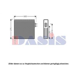 AKS DASIS Verdampfer, Klimaanlage 820062n