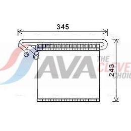 AVA QUALITY COOLING Verdampfer, Klimaanlage fdv491 f&uuml;r FORD