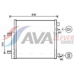 AVA QUALITY COOLING Kondensator, Klimaanlage dwa5140d f&uuml;r CHEVROLET GMC