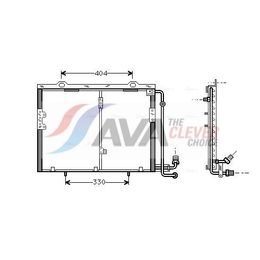 AVA QUALITY COOLING Kondensator, Klimaanlage ms5290 f&uuml;r Chrysler