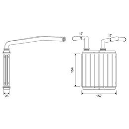 Valeo W&auml;rmetauscher, Innenraumheizung 811691 f&uuml;r OPEL SUZUKI