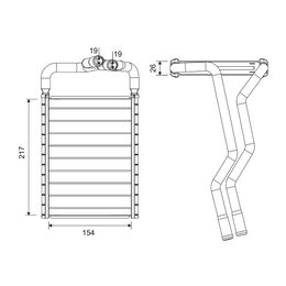 Valeo W&auml;rmetauscher, Innenraumheizung 881651 f&uuml;r HYUNDAI