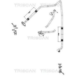 TRISCAN Hochdruck-/Niederdruckleitung, Klimaanlage 901010041 f&uuml;r FIAT PEUGEOT