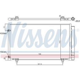 NISSENS Kondensator, Klimaanlage 940671 f&uuml;r TOYOTA LEXUS