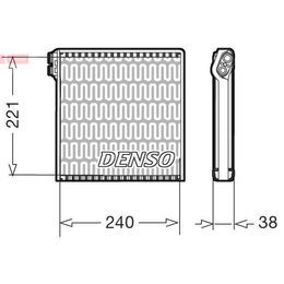 DENSO Verdampfer, Klimaanlage dev09102 f&uuml;r FIAT
