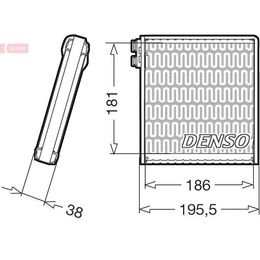 DENSO Verdampfer, Klimaanlage dev09103 f&uuml;r FIAT