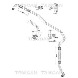 TRISCAN Hochdruck-/Niederdruckleitung, Klimaanlage 901023029 f&uuml;r Mercedes