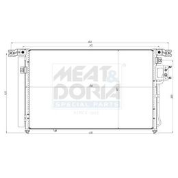 MEAT & DORIA MEAT & DORIA Kondensator, Klimaanlage 991276 f&uuml;r KIA
