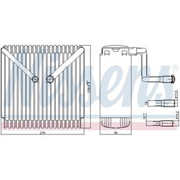 NISSENS Verdampfer, Klimaanlage 92015 f&uuml;r FORD MERCURY