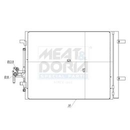 MEAT & DORIA MEAT & DORIA Kondensator, Klimaanlage 991123 f&uuml;r LAND ROVER