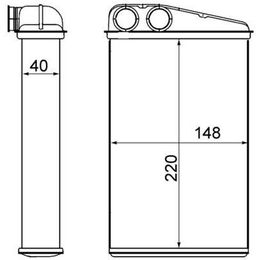 Mahle W&auml;rmetauscher, Innenraumheizung ah17000s f&uuml;r RENAULT