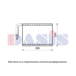 AKS DASIS Verdampfer, Klimaanlage 820339n f&uuml;r MERCEDES-BENZ
