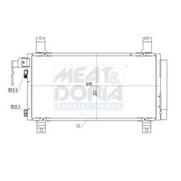 MEAT & DORIA MEAT & DORIA Kondensator, Klimaanlage 991159 f&uuml;r MAZDA