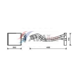 AVA QUALITY COOLING W&auml;rmetauscher, Innenraumheizung fda6455 f&uuml;r Ford