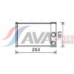AVA QUALITY COOLING W&auml;rmetauscher, Innenraumheizung ola6680 f&uuml;r CADILLAC CHEVROLET