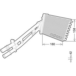 DENSO W&auml;rmetauscher, Innenraumheizung drr09043 f&uuml;r Fiat