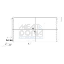 MEAT & DORIA MEAT & DORIA Kondensator, Klimaanlage 991157 f&uuml;r Ford