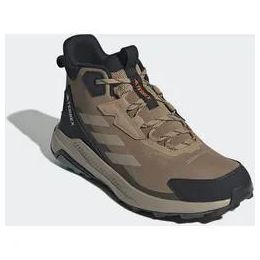 Wanderschuh Adidas TERREX "TERREX ANYLANDER MID", Damen, Gr. 41, cardboard, blanch cargo, shadow olive, Textil, Schuhe Wanderschuh