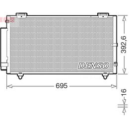 DENSO Kondensator, Klimaanlage dcn50130 f&uuml;r TOYOTA