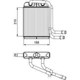 Valeo W&auml;rmetauscher, Innenraumheizung 811524 f&uuml;r VW