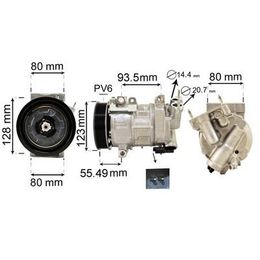 Van Wezel Kompressor, Klimaanlage 4000k315 f&uuml;r CITRO&Euml;N/PEUGEOT DS PEUGEOT