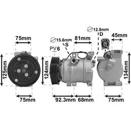 Van Wezel Kompressor, Klimaanlage 2700k219 f&uuml;r MAZDA