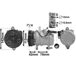 Van Wezel Kompressor, Klimaanlage 8300k168 f&uuml;r KIA