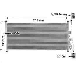 Van Wezel Kondensator, Klimaanlage 13005277 f&uuml;r NISSAN