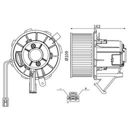 Mahle Innenraumgebl&auml;se ab183000s f&uuml;r CUPRA