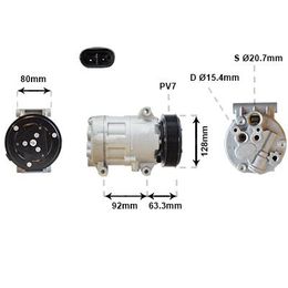 Van Wezel Kompressor, Klimaanlage 4300k369 f&uuml;r RENAULT